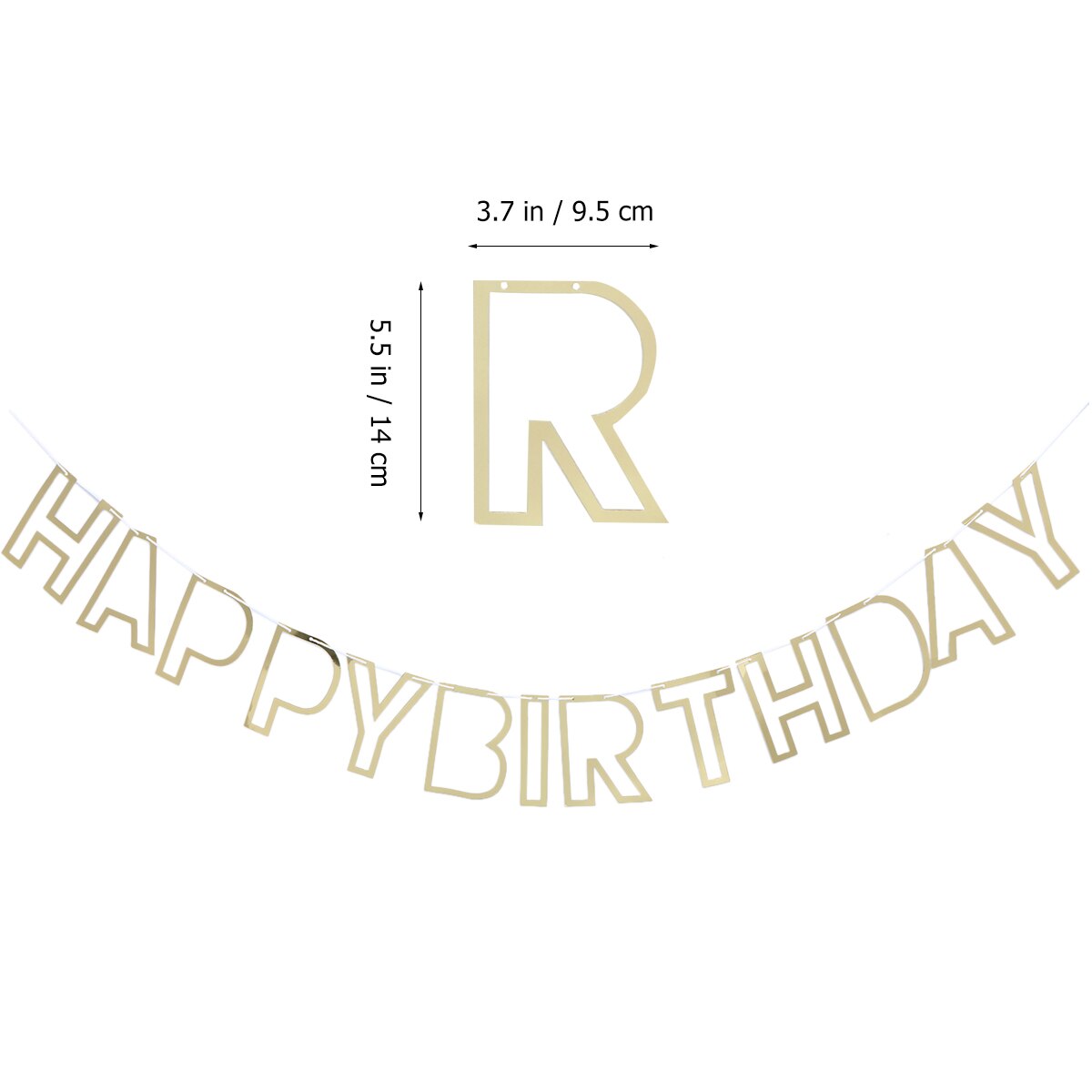 1pc Banner Hollow Out Letter Paper Hanging Garland... – Vicedeal