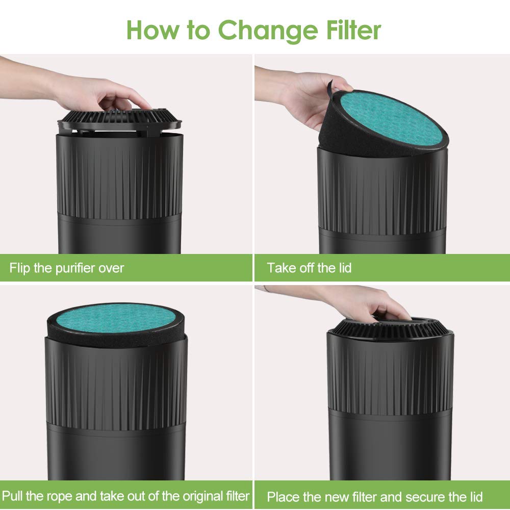 A19 USB Air Purifier For Home True HEPA Filters Co... – Grandado