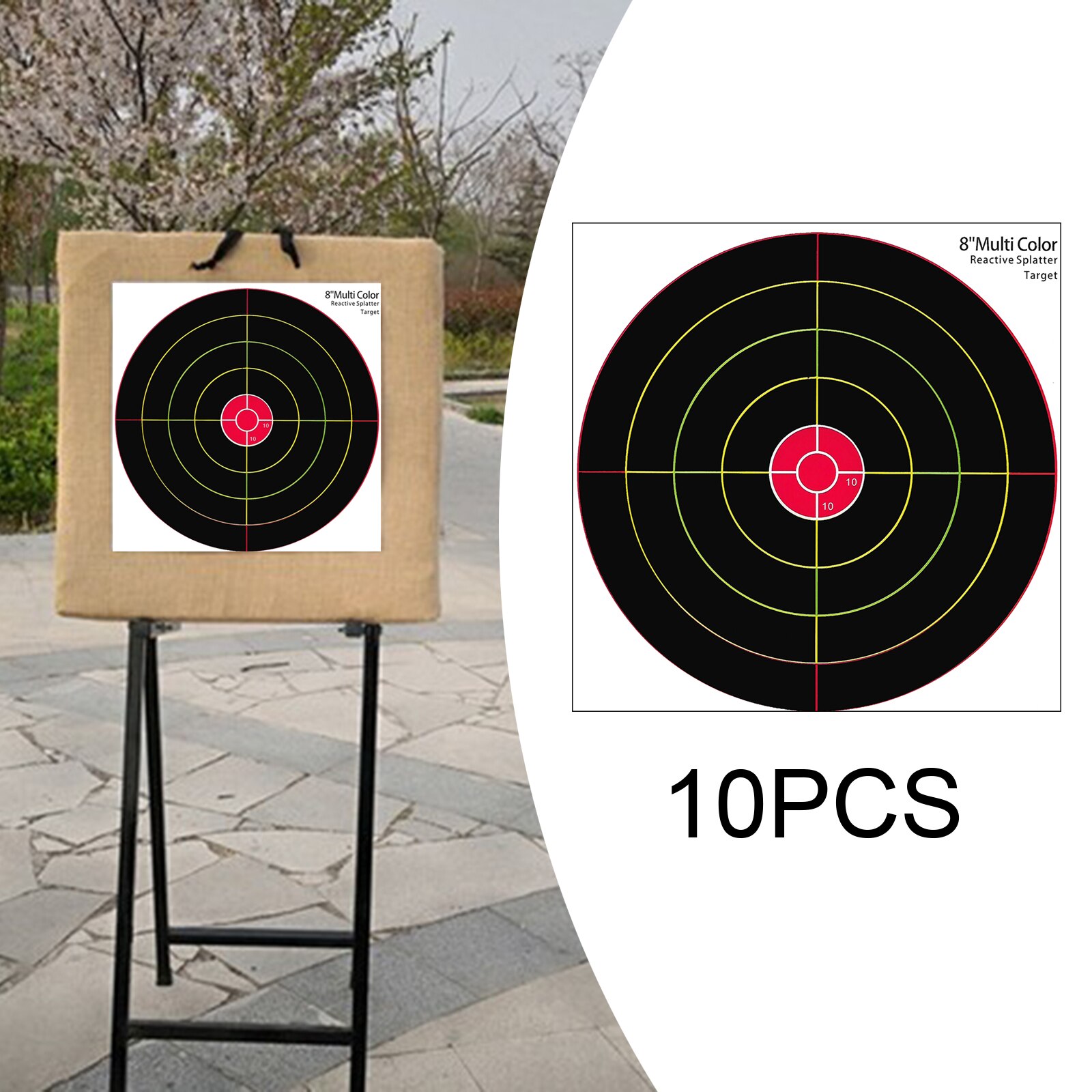 10Pack Shooting Target Self-adhesive Targets Paper... – Vicedeal