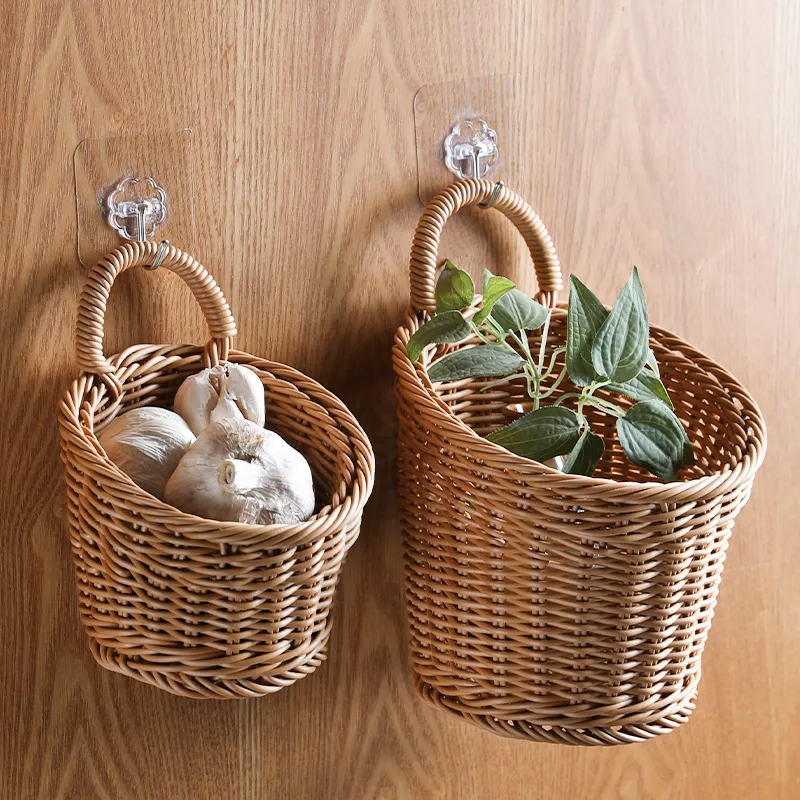 Wall-mounted Vegetable Basket Fruit and Sundry Bas... – Grandado