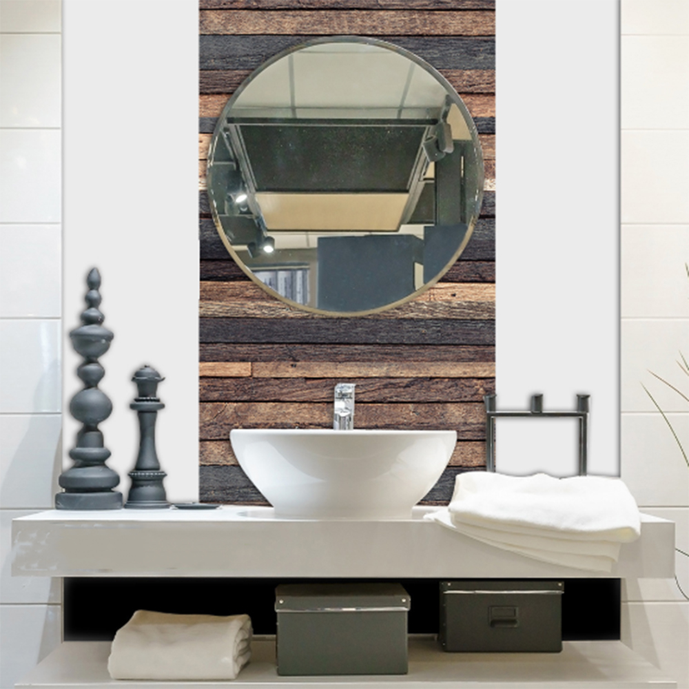 Wood Grain Floor Tile Board Wall Sticker DIY PVC S... – Vicedeal