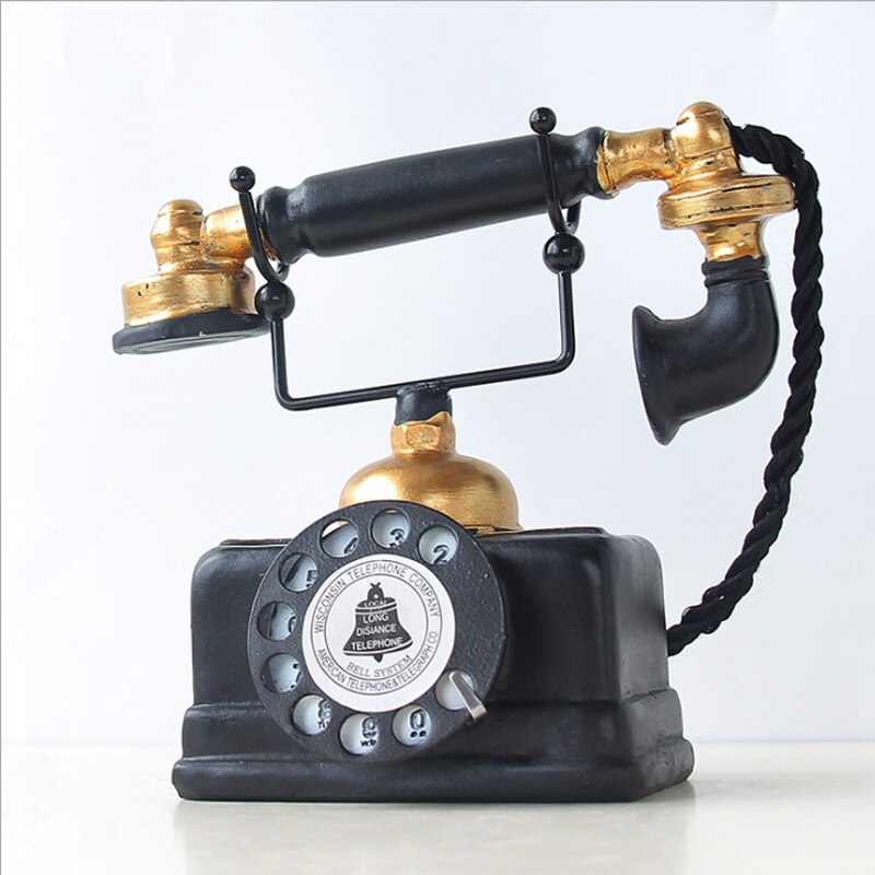 Retro Telephone Model Antique Desktop Vintage Tele... – Grandado