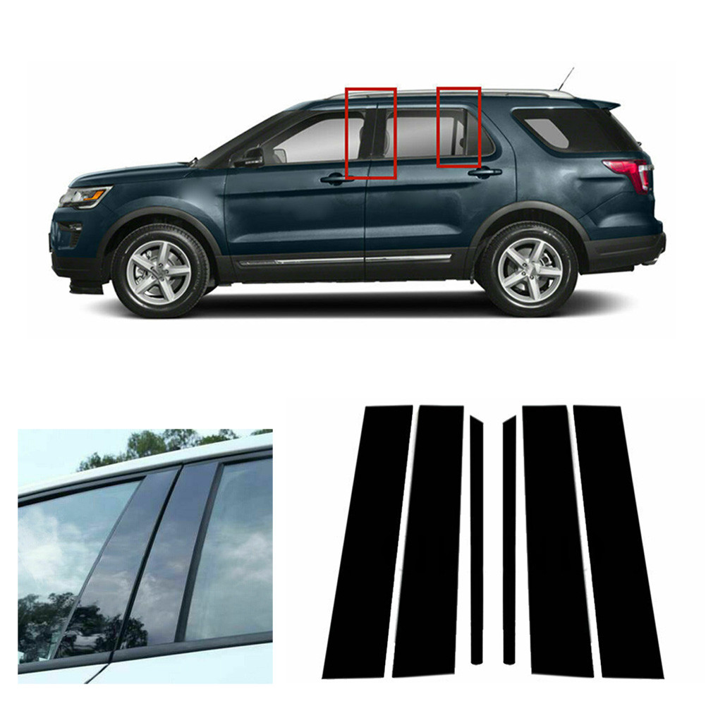 Gloss Black Pillar Post Cover For FORD Explorer Le... – Grandado