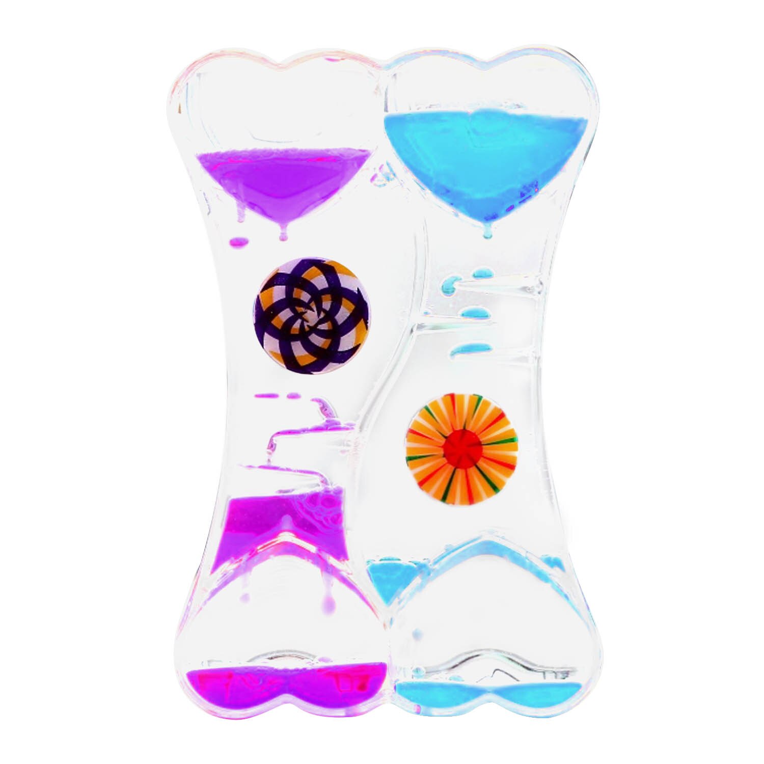 2PCS Funny Double Heart Liquid Motion Timer Bubble... – Grandado