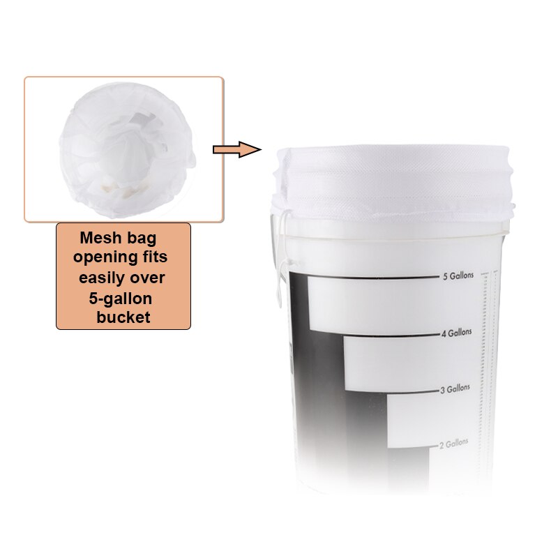 Brew Bag Hops Filter Bag Homebrew Bucket Mesh Bags... – Grandado