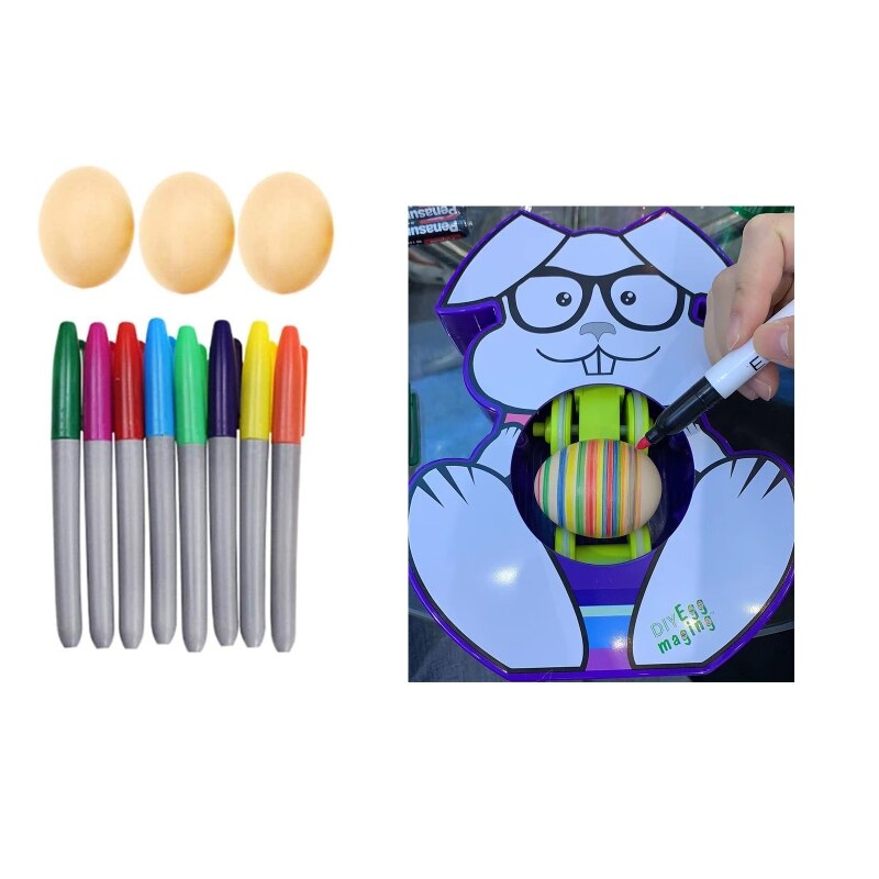 DIY Egg Painting Toy Decorating Spinner Easter Dec... – Vicedeal