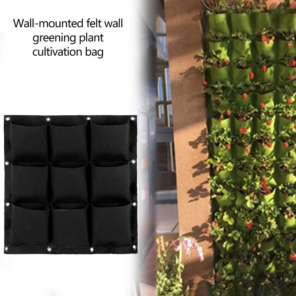 Pocket Wall-Mounted Non-Woven Felt Planting Bag Ve... – Vicedeal