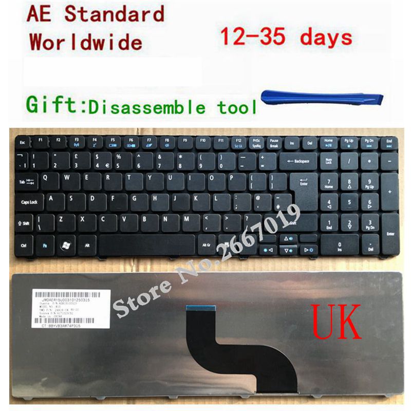 UK laptop keyboard for Acer aspire 5820T 7551 5810... – Grandado