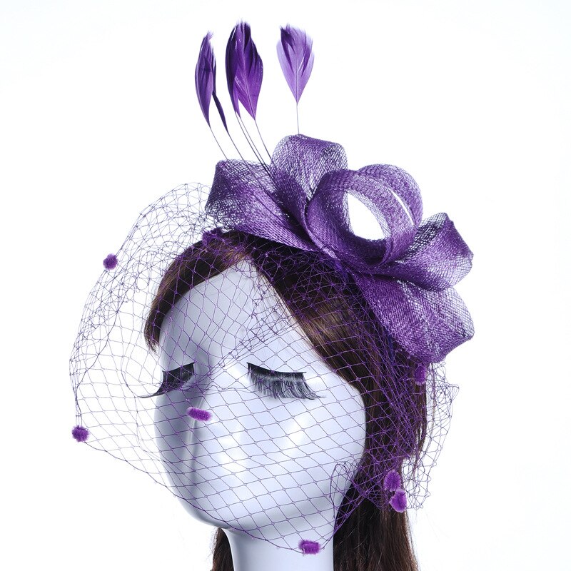 JaneVini Black Wedding Hats and Fascinators for Wo... – Grandado