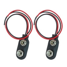 2PCS Connector Clips Clamp For 9V Battery (6F22) A... – Grandado