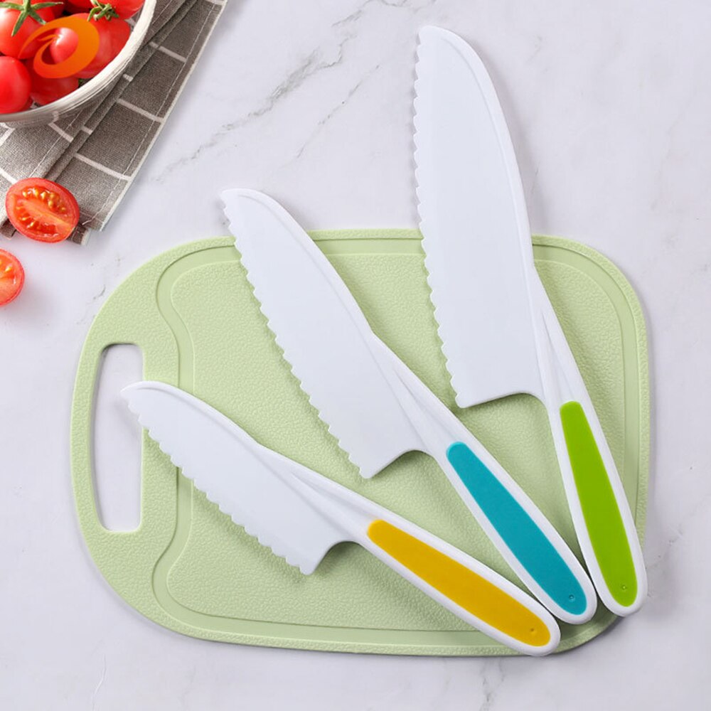 3pcs Kids Knifes Set Nylon Knives Safe Baking Cutt... – Vicedeal
