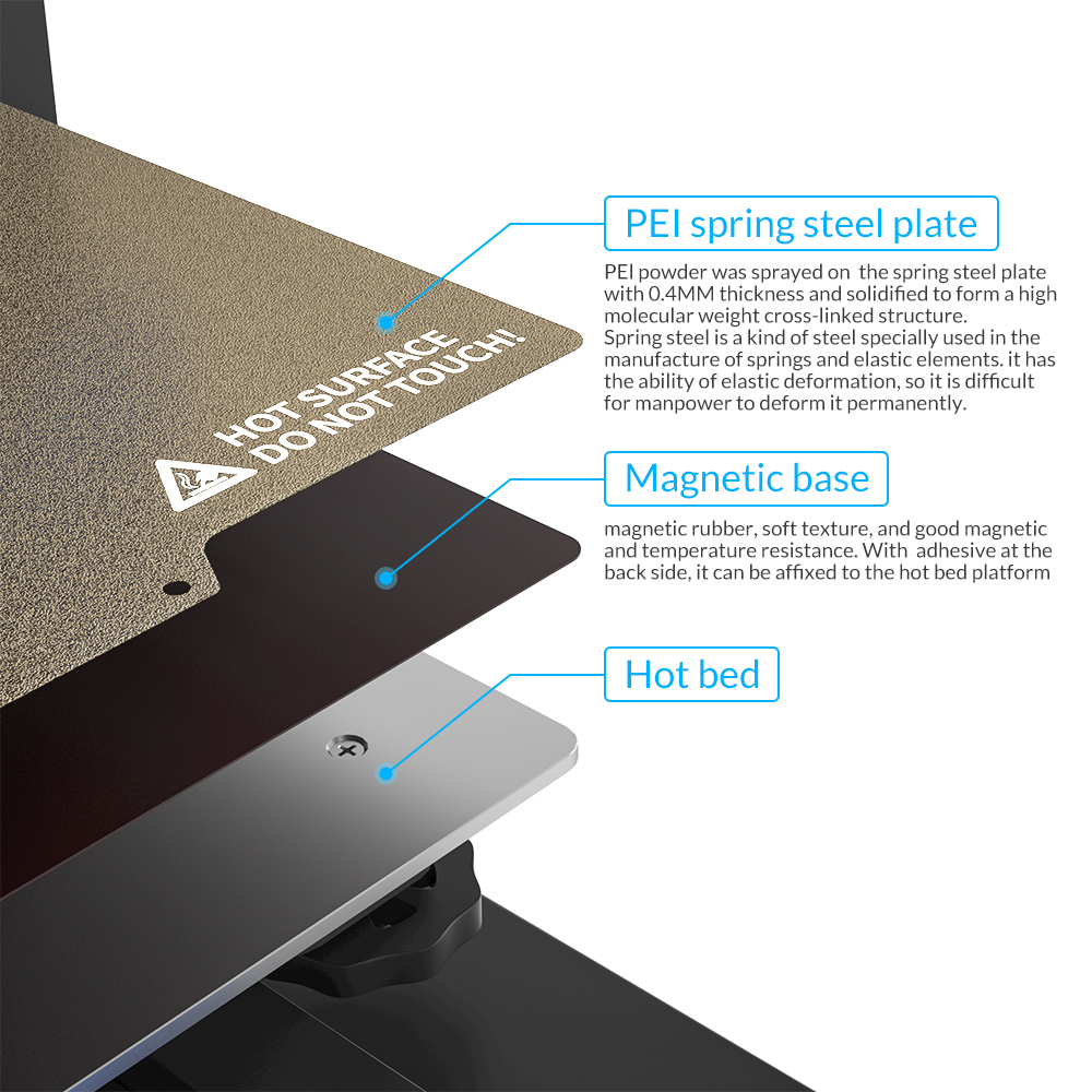 Tronxy 3D Printer 220*220mm 255*255mm PEI Sticker ... – Vicedeal