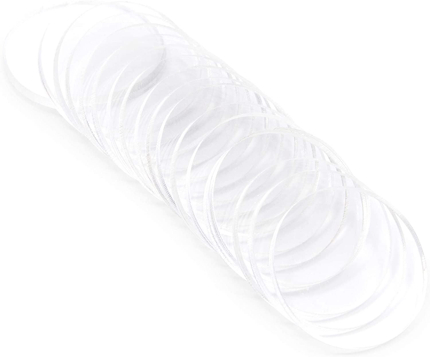 10pcs Clear Acrylic Disks Round Circles Clear Mini... – Vicedeal
