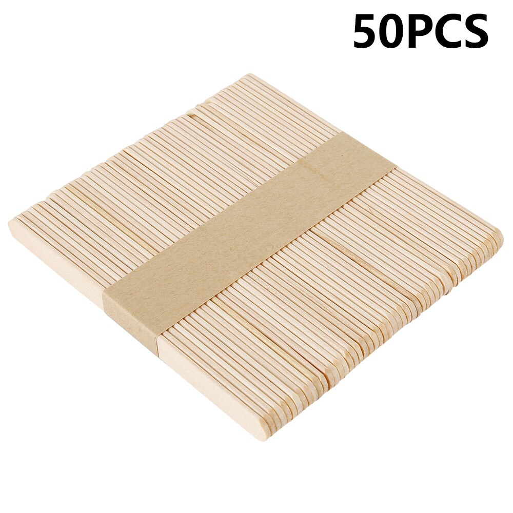 50Pcs/Lot Nature Color Craft Ice Cream Sticks Wood... – Grandado