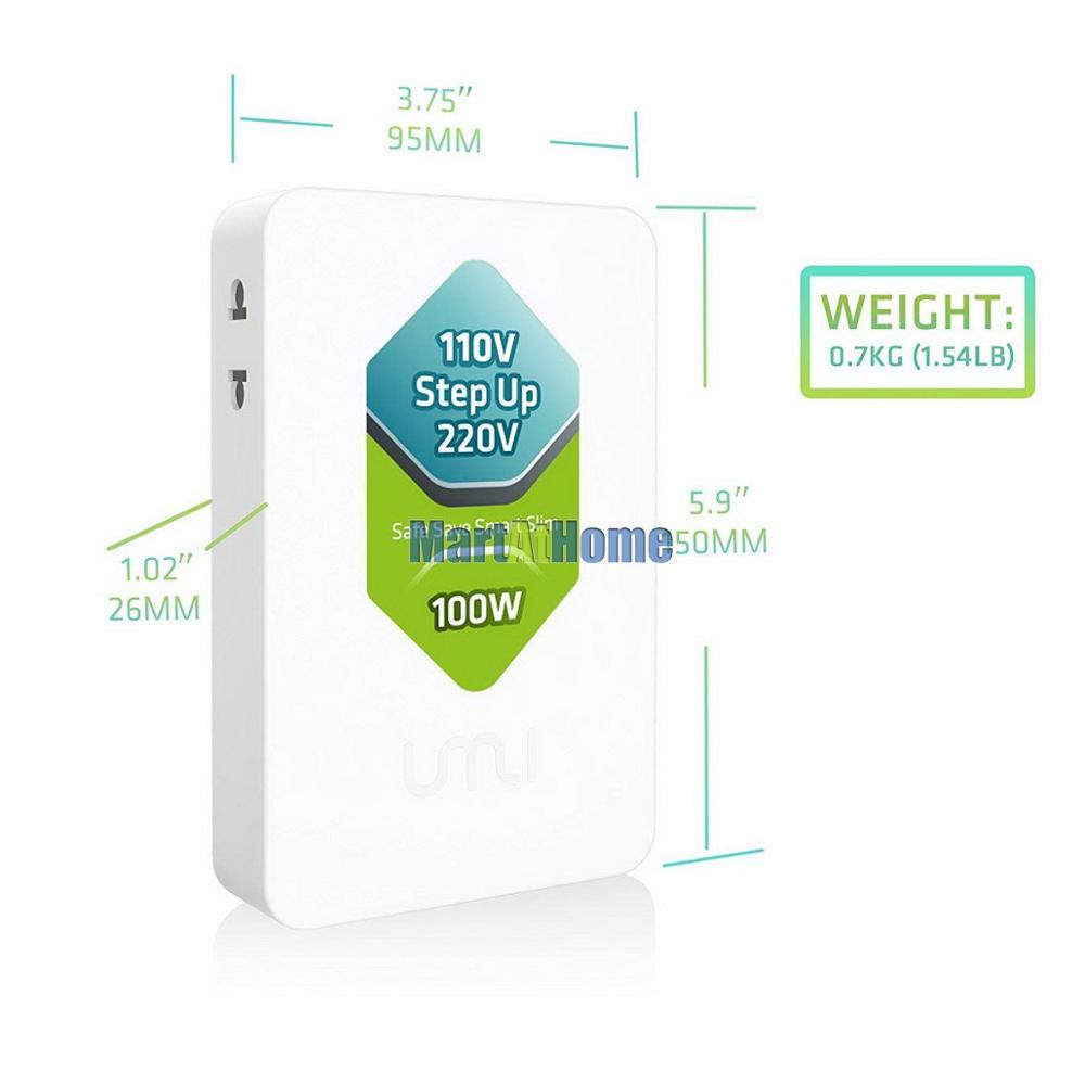 100W Voltage Converter Travel Transformer 220 V to... – Grandado