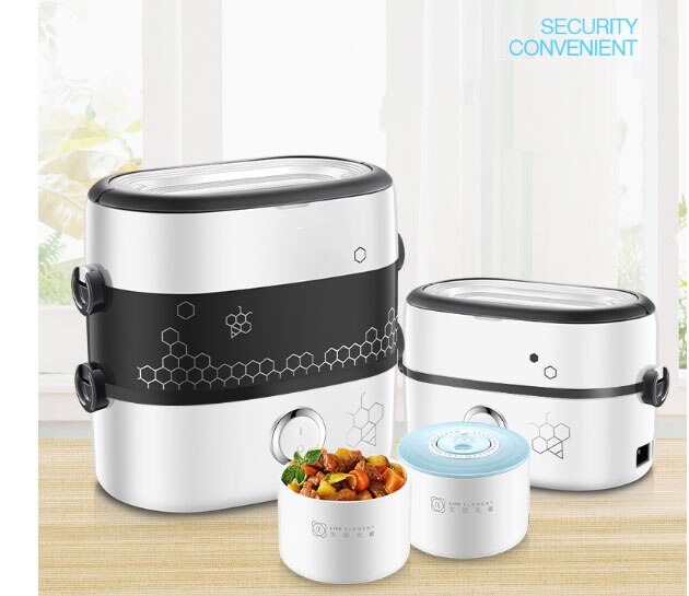 1.5L Heating Electric Lunch Box Food Steamer 4 Cer... – Grandado