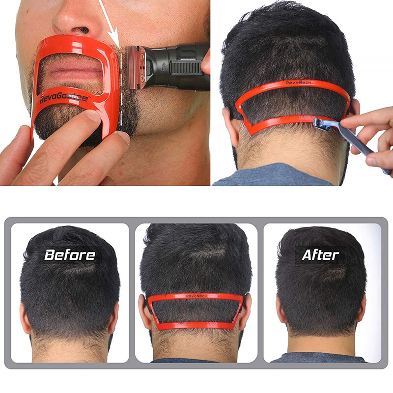 1/2 Pcs Baard Styler Baard Vorm Heerser Hals Haar ... – Vicedeal