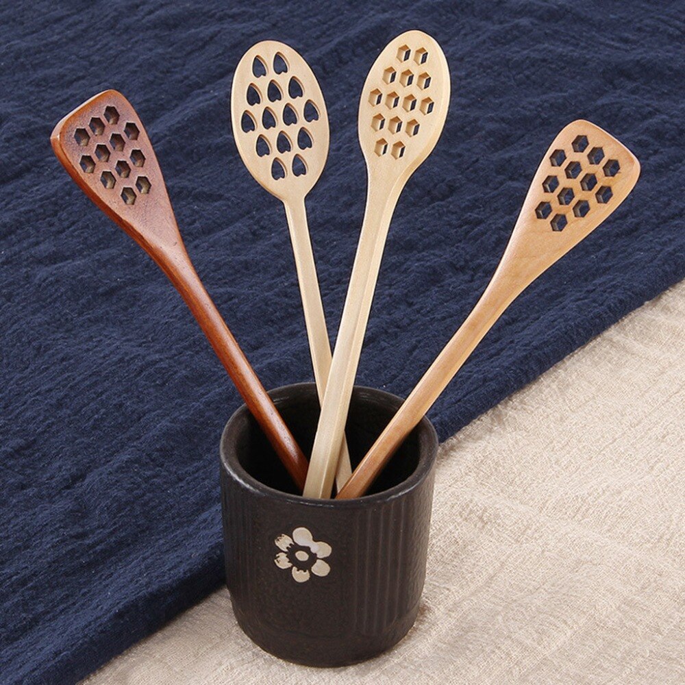 Cuchara para cuchara de mermelada de madera, tarro... – Grandado