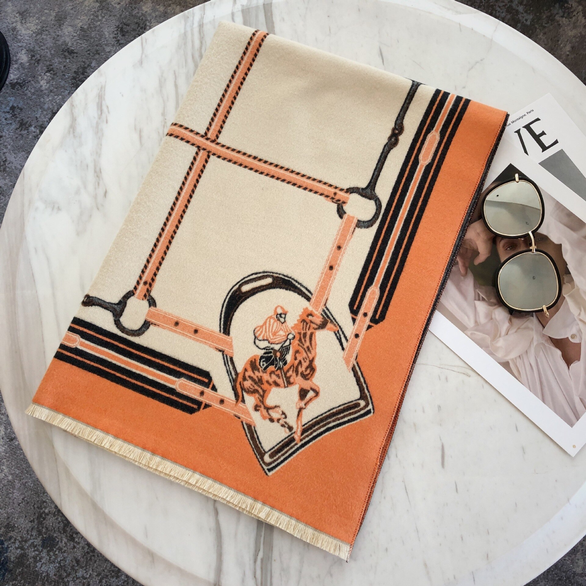 Dikke Vrouwen Sjaal Herfst Winter Brief Stijl Paar... – Grandado