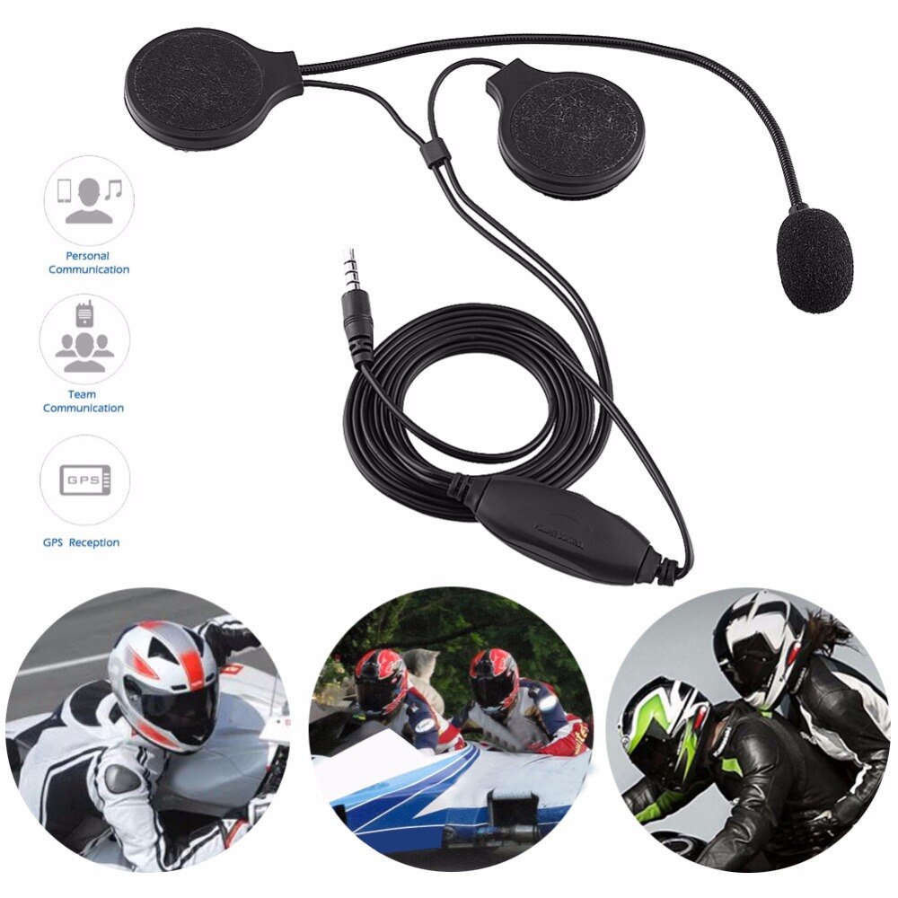 Motorhelm Hoofdtelefoon Stereo Headset Oproep Oort... – Vicedeal