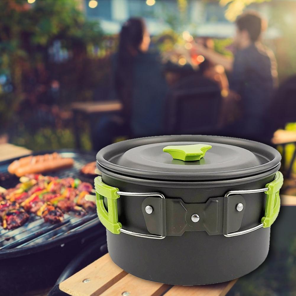 Mini portable combination set Camping Cookware Set... – Grandado