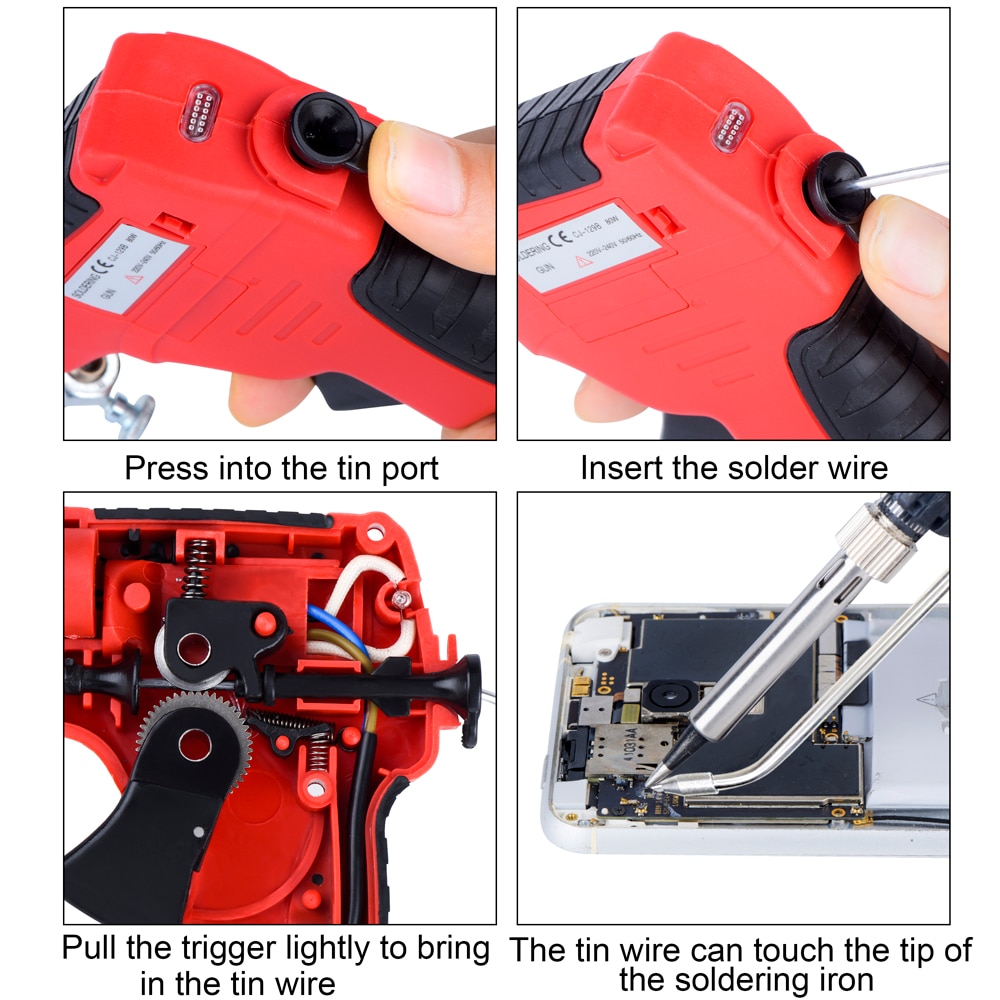 Jcd Soldeerbout 80W Soldeerbout Gun Kit Soldeerbou... – Grandado