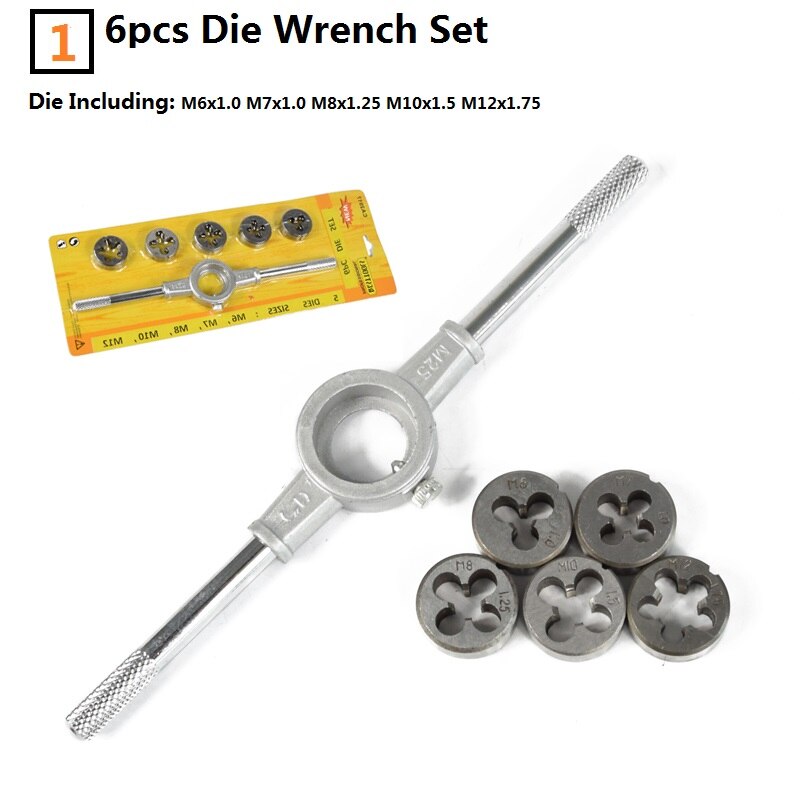 6/8/11pcs M3-M12 Metric Die Wrench Set Alloy Steel... – Grandado