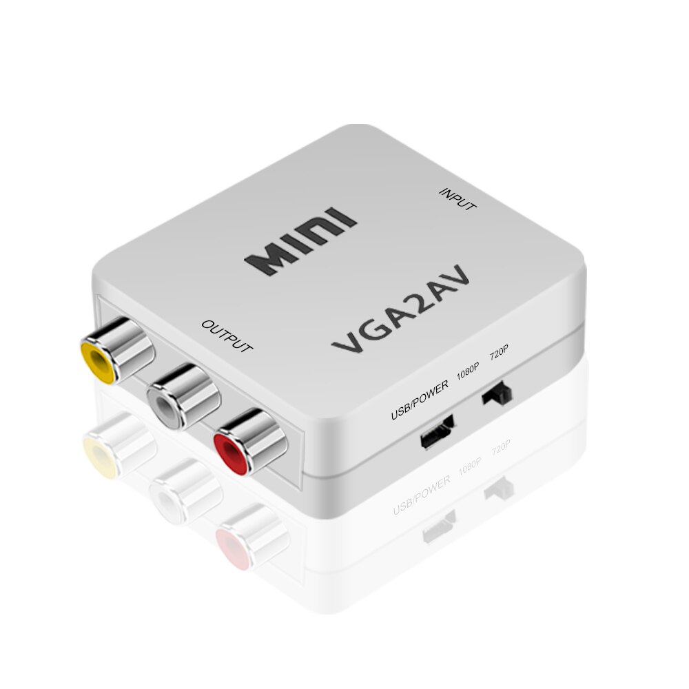 kebidu VGA TO AV MINI Converter Adapter Support 10... – Grandado