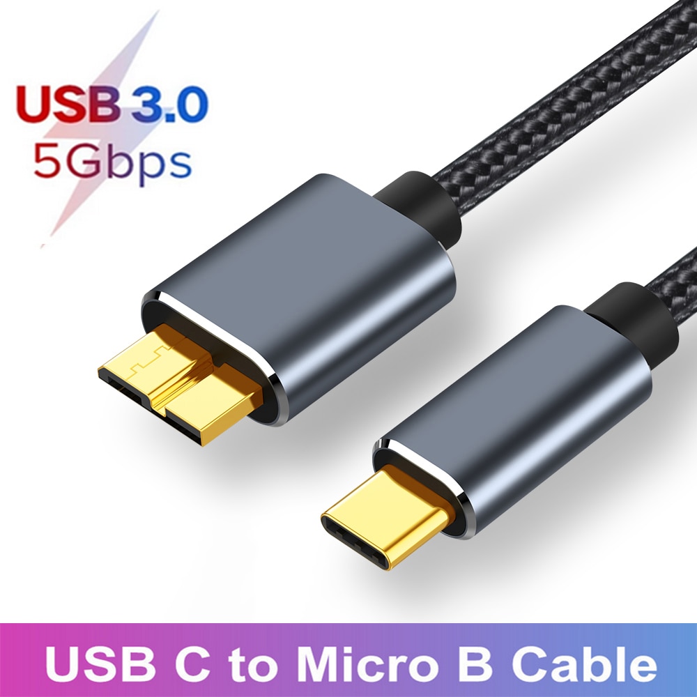 Usb C Naar Micro B Kabel Usb 3.0 Type C 5Gbps Data... – Vicedeal
