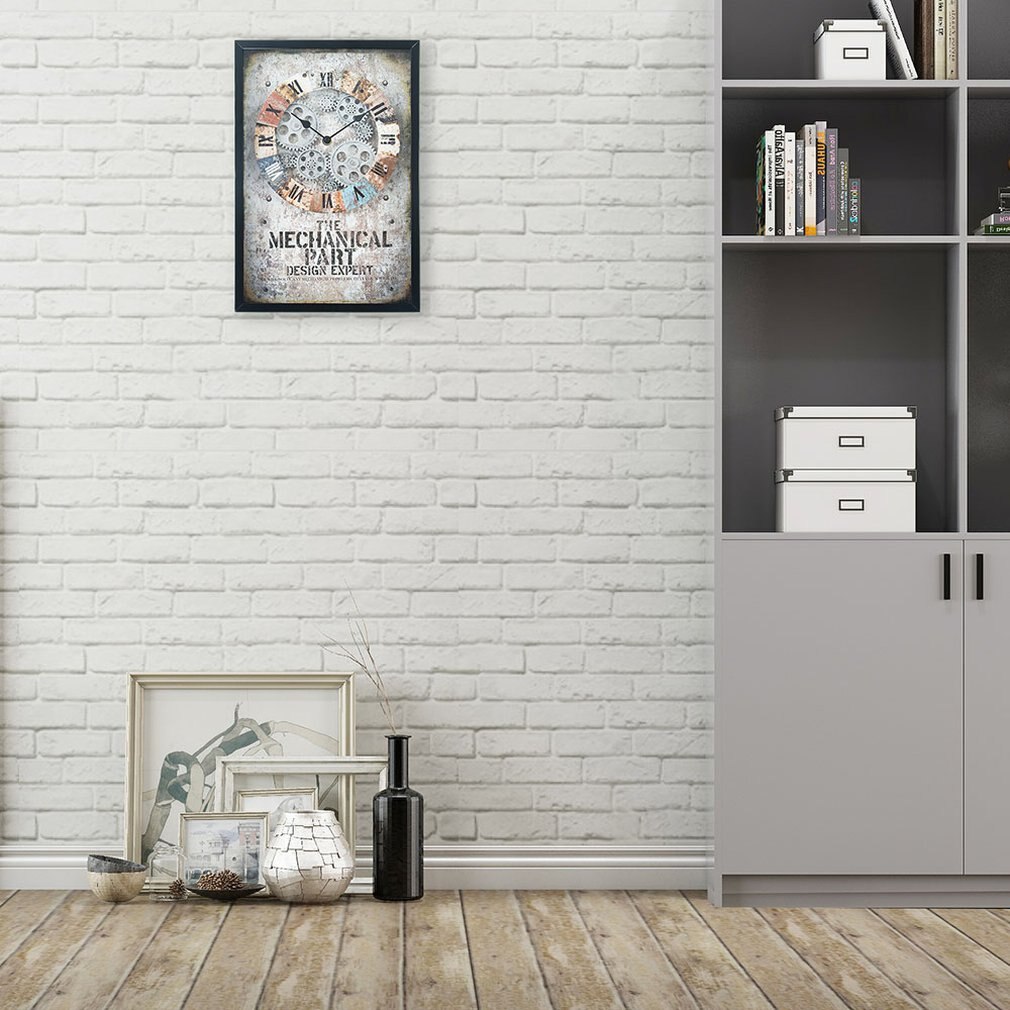 Wall Clocks Simple Mute Quartz Clock Industrial Ar... – Vicedeal