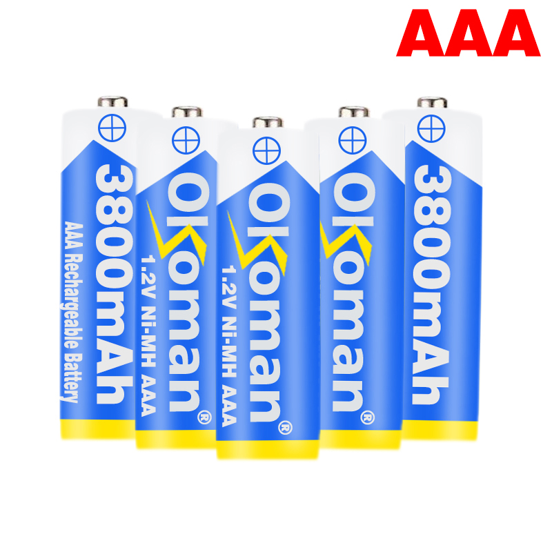 Okoman High capacity 5200mAh NI MH AA Rechargeable... – Grandado