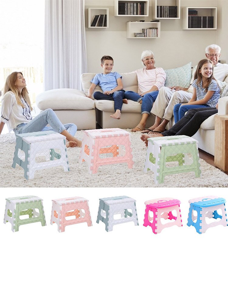 Plastic Multipurpose Folding Footstool Home Stool ... – Grandado