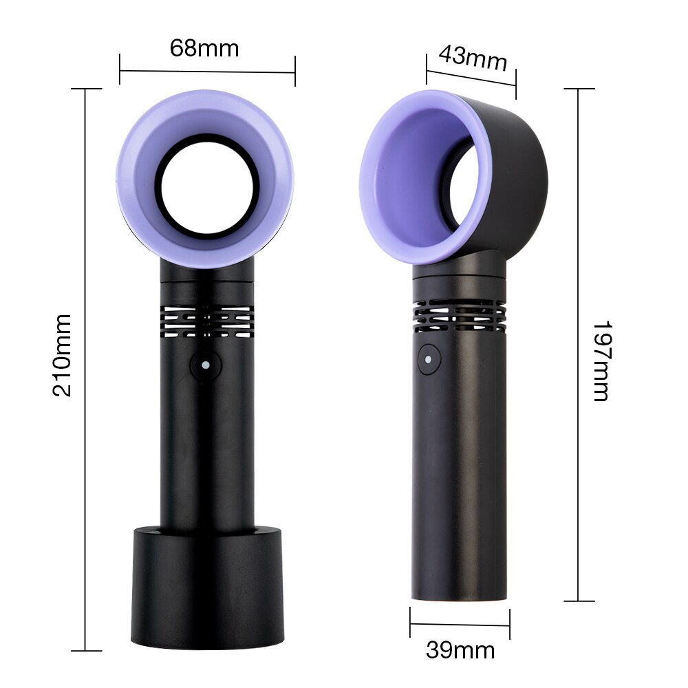 portable fan USB Rechargeable Portable Bladeless F... – Vicedeal