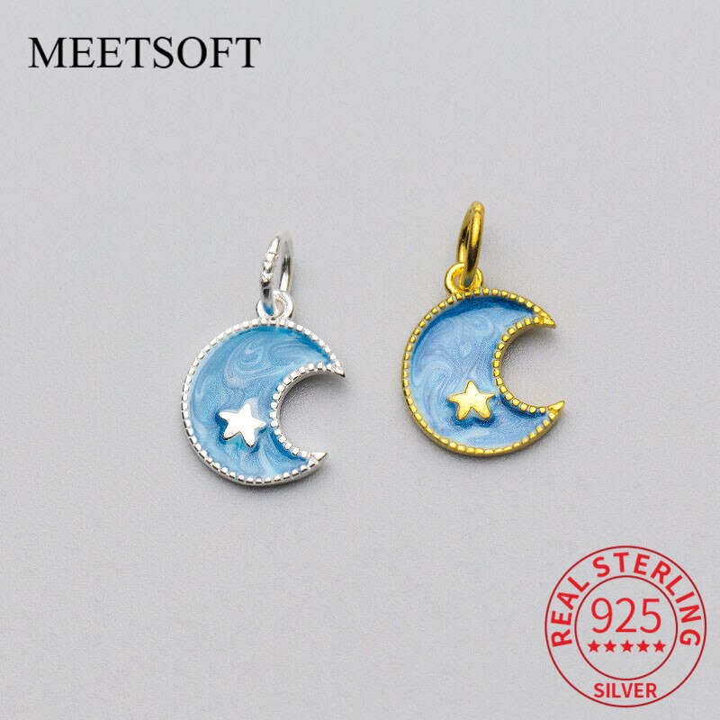 MEETSOFT-Colgante de Plata de Ley 925 con de Luna ... – Grandado