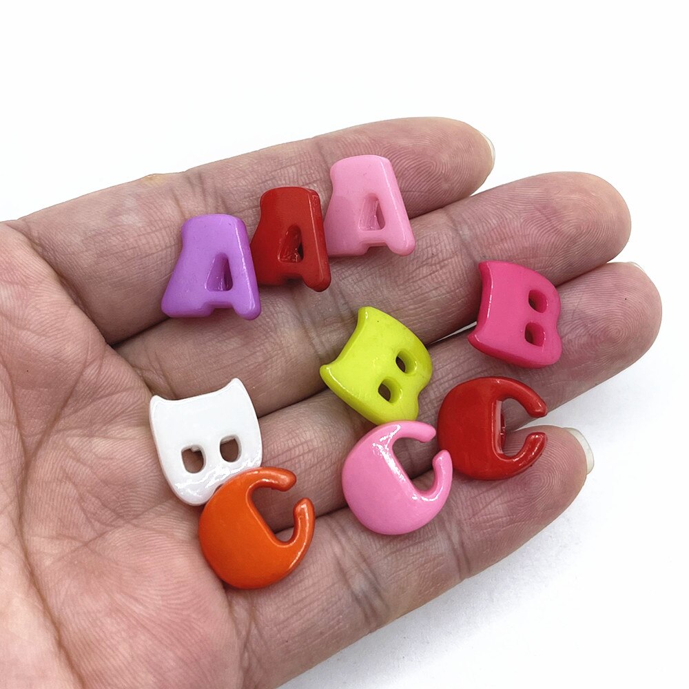 Botones de costura con forma de letras variadas AB... – Grandado