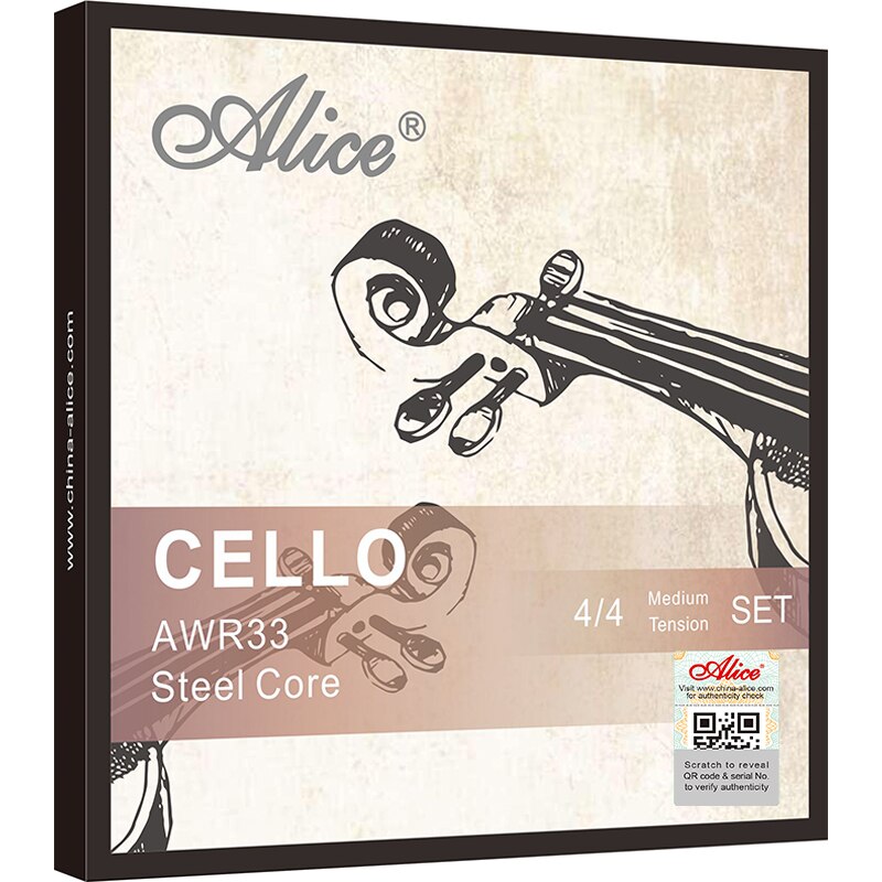 Alice Cello Snaren AWR33 Cello String Set High-Car... – Vicedeal