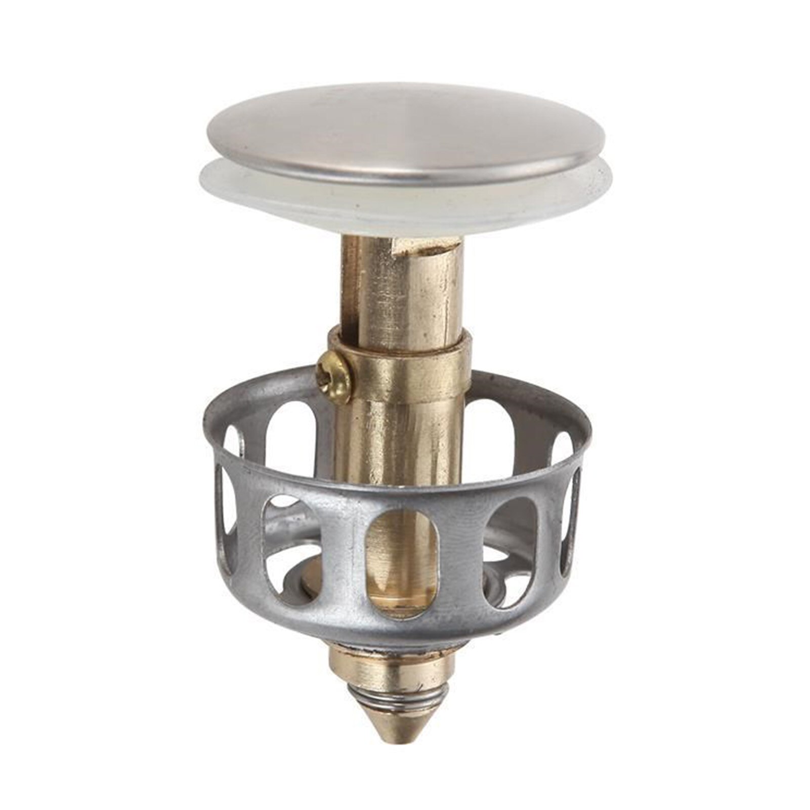 Bathroom Basin Sink Pop Up Drain Zinc Alloy Slotte... – Grandado