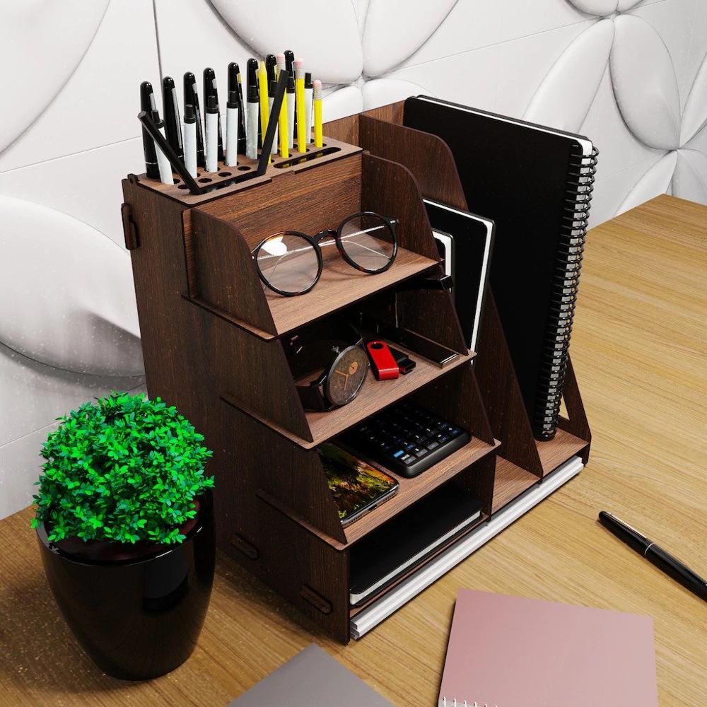 Desktop Organizer Editor A4 Document Rack Home Off... – Grandado