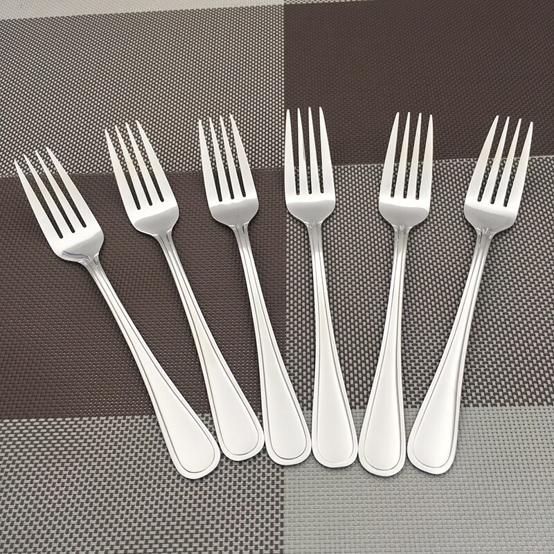 4 6 10 12pcs Dinner Fork set Stainless steel Servi... – Grandado