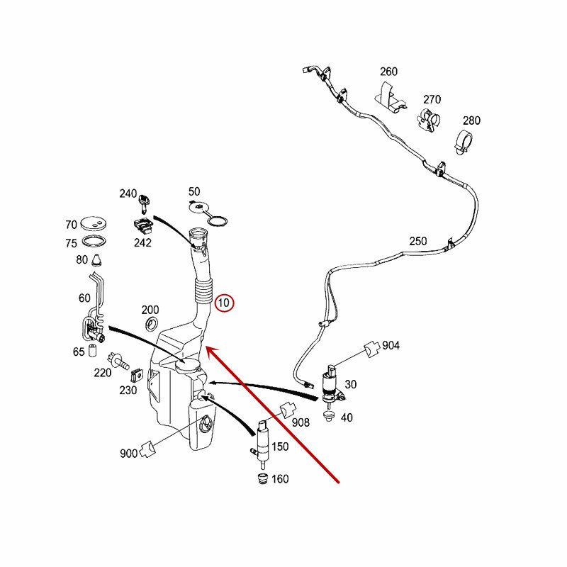 2048690920 Auto Ruitenwisser spuitfles GLK350mer c... – Grandado