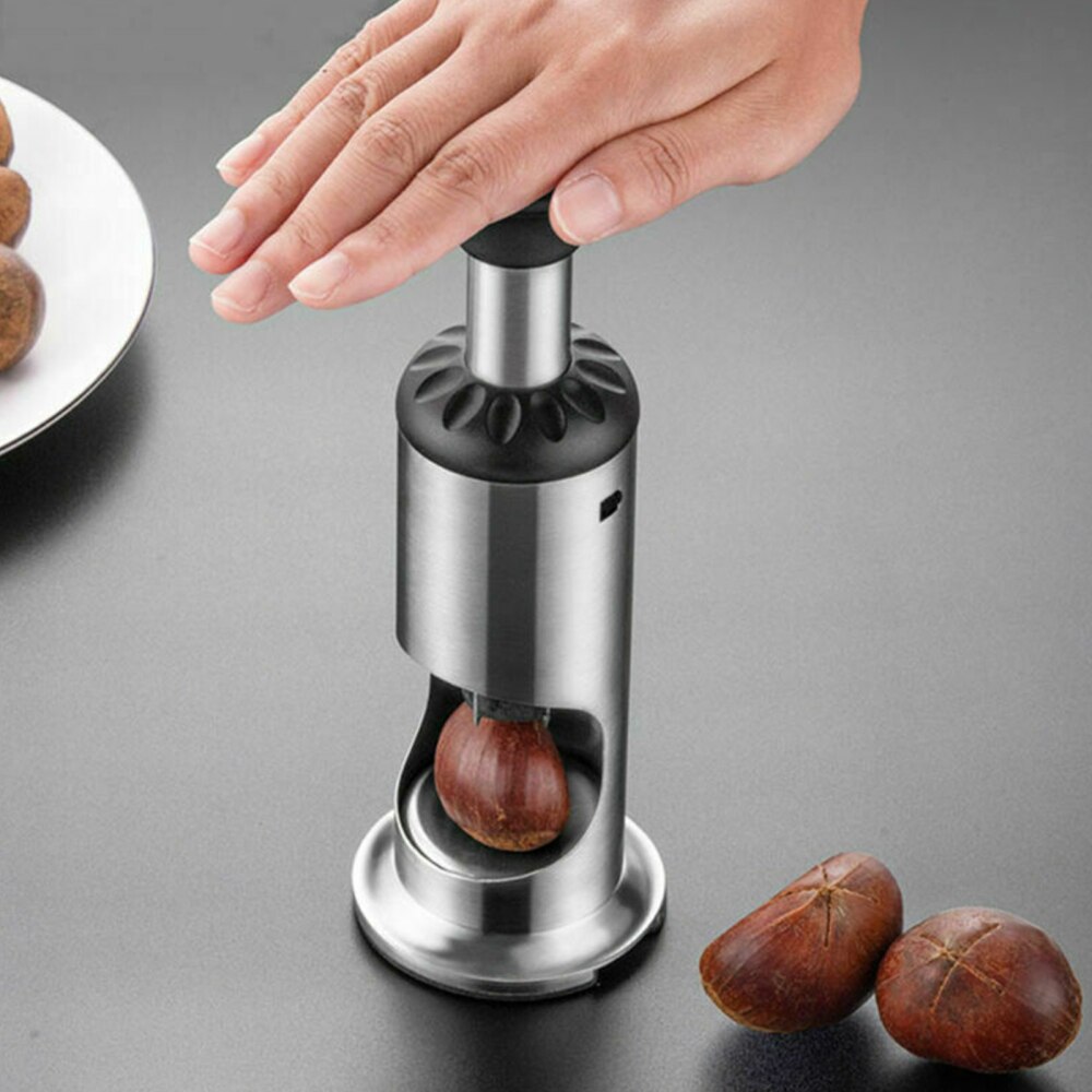 Stainless Steel Manual Chestnut Opener Nutcracker ... – Vicedeal