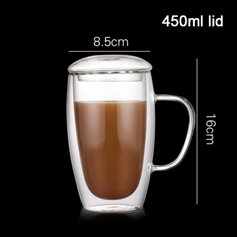 Double Wall Insulated Glasses Espresso Mugs High T... – Vicedeal