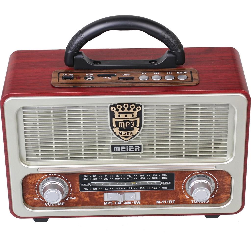 Meier M-111BT Oplaadbare Nostalgische Radio Blueto... – Vicedeal