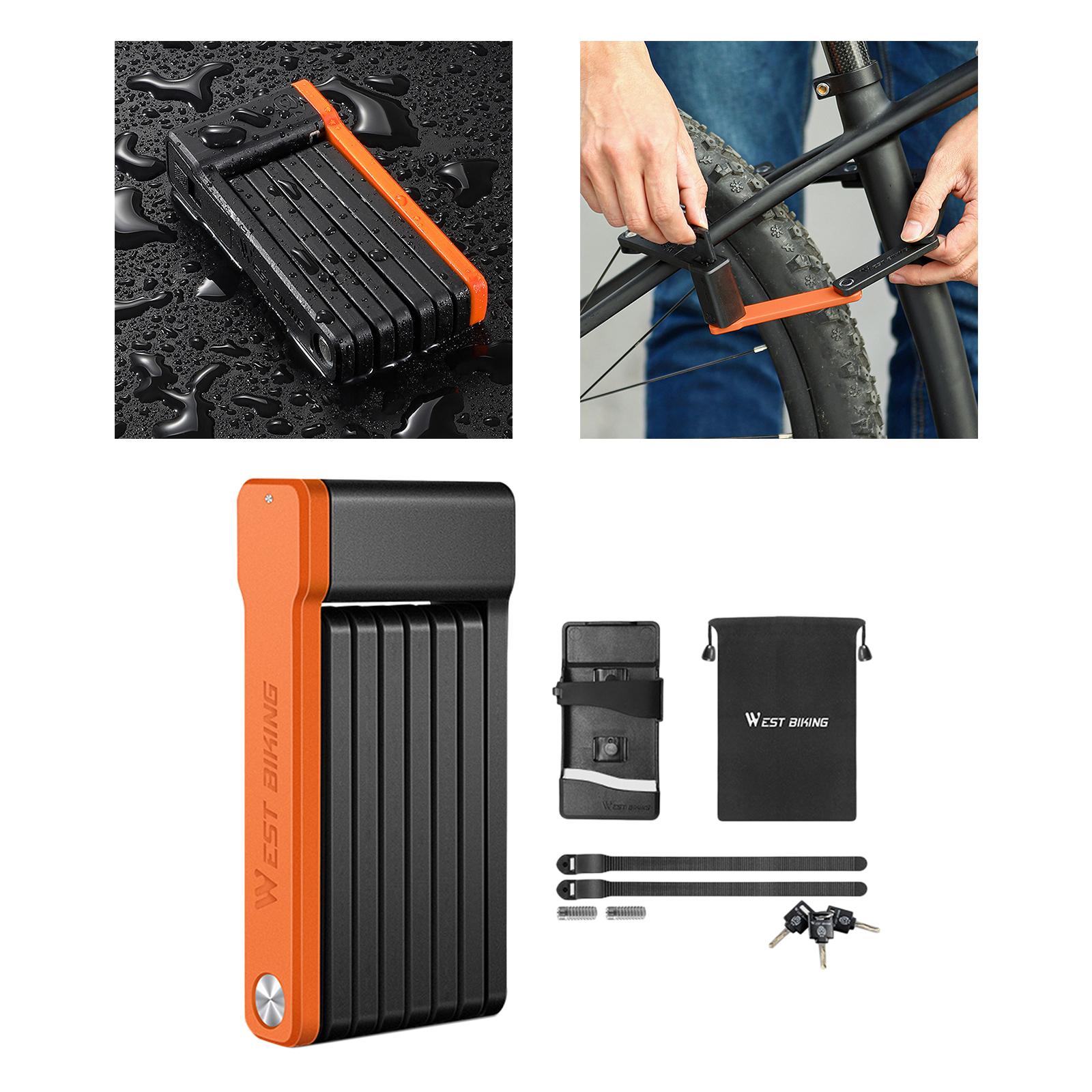 Folding Bicycle Lock Anti Theft Carrying Case Incl... – Grandado