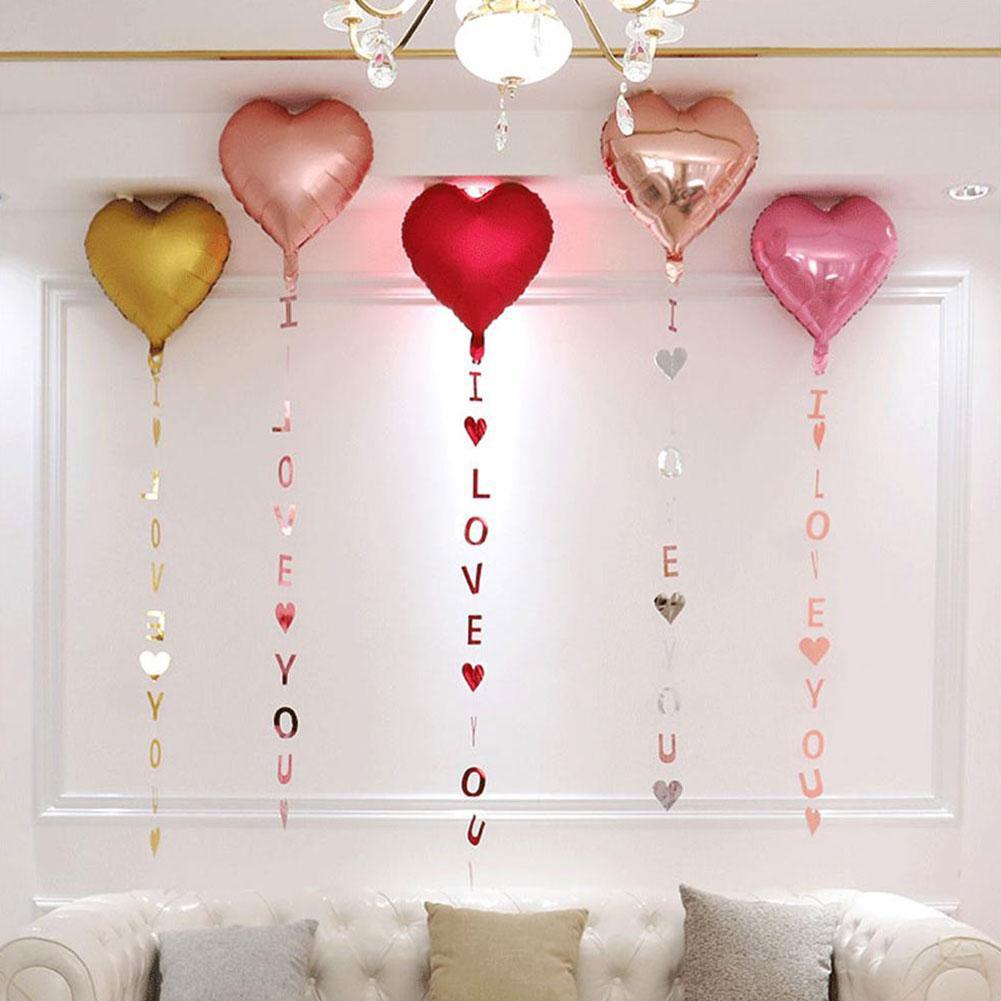 Love Heart Shape Latex Balloon Hanging Rose Bear V... – Vicedeal
