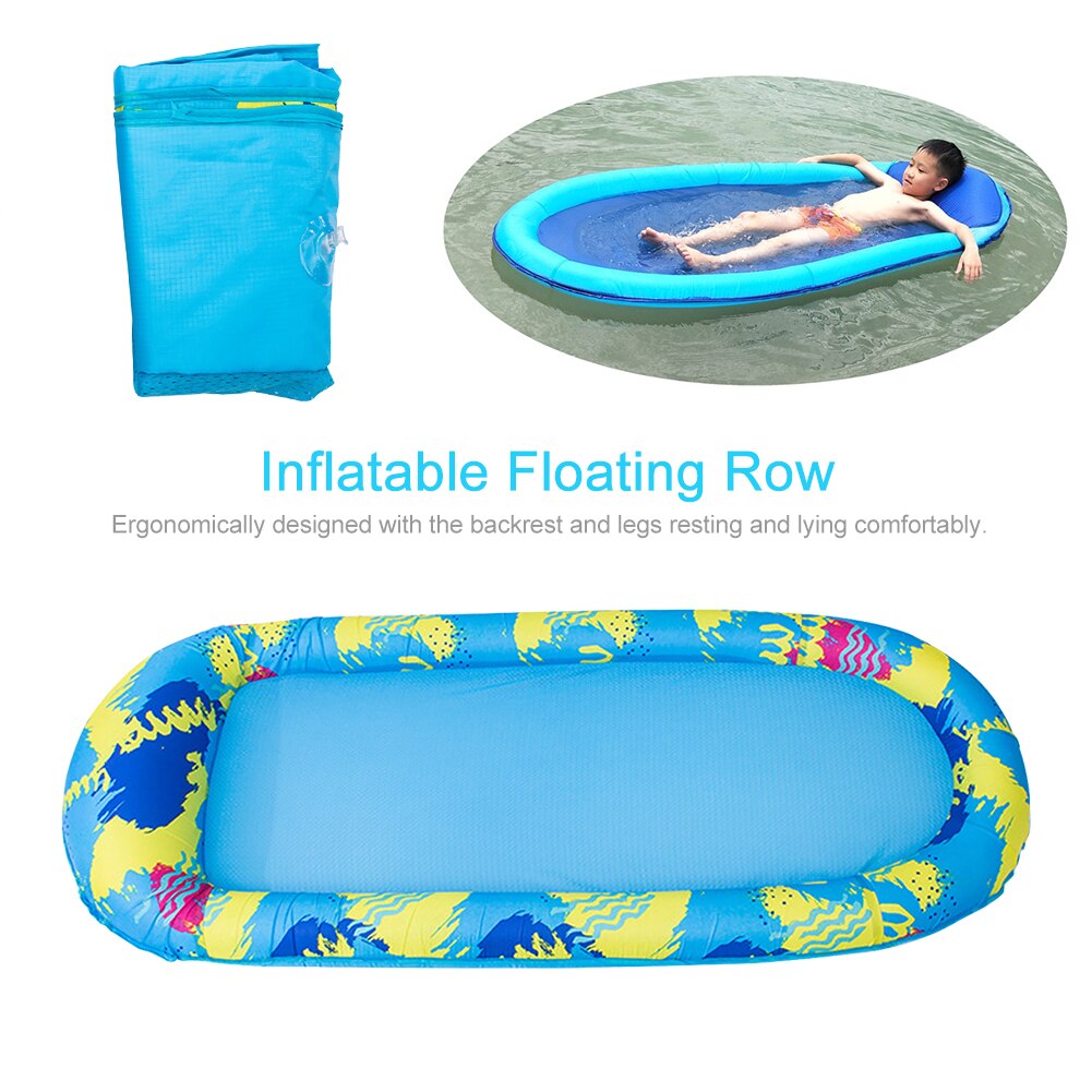 Playing Inflatable Floating Row Swimming Pool Bed ... – Vicedeal