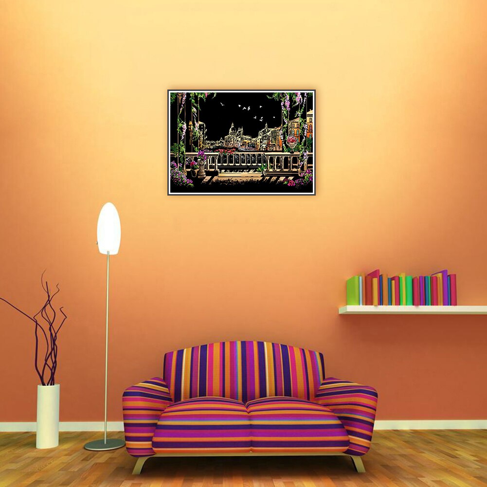 Venice Water City DIY Drawing Picture Scratch Pain... – Grandado