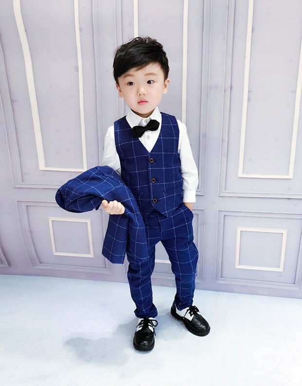 lattice Children Suit Boys Suits Kids Blazer Boys ... – Vicedeal