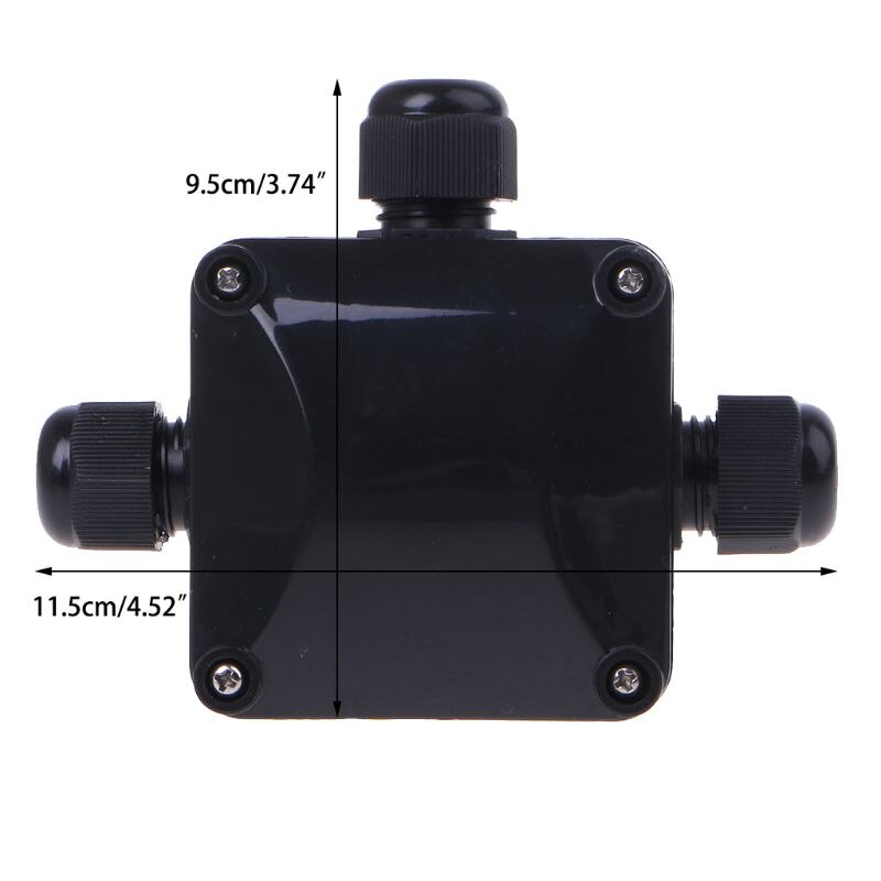 Waterproof IP68 Junction Box 3 Cable Wire Protecti... – Grandado