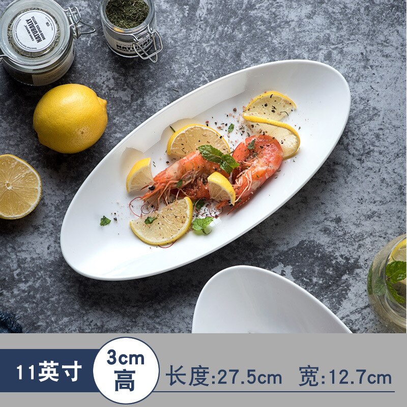 Special-shaped ins ceramic tableware Simple and ov... – Vicedeal